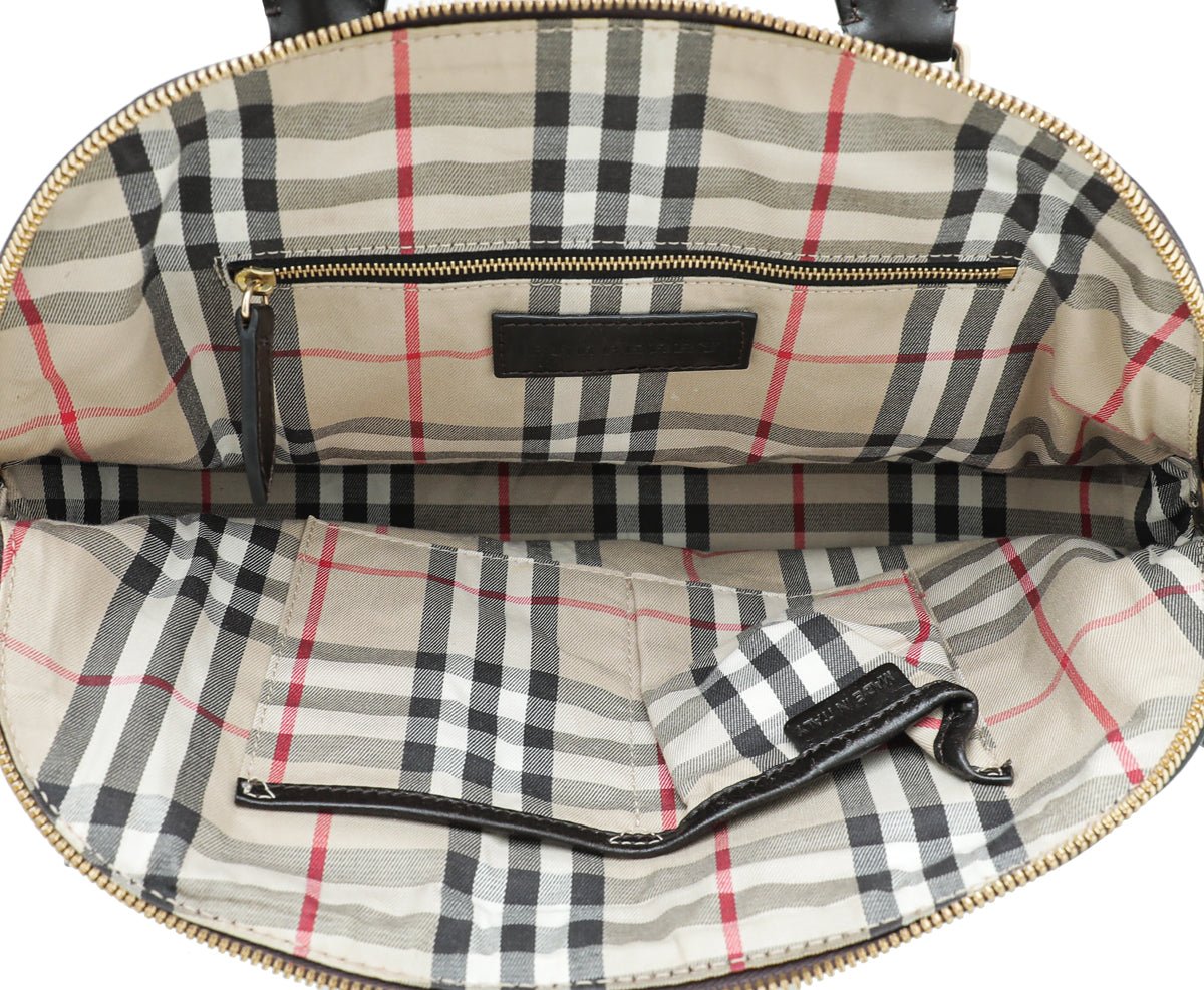 Burberry Chocolate Brown Orchard Satchel Bag – THE CLOSET