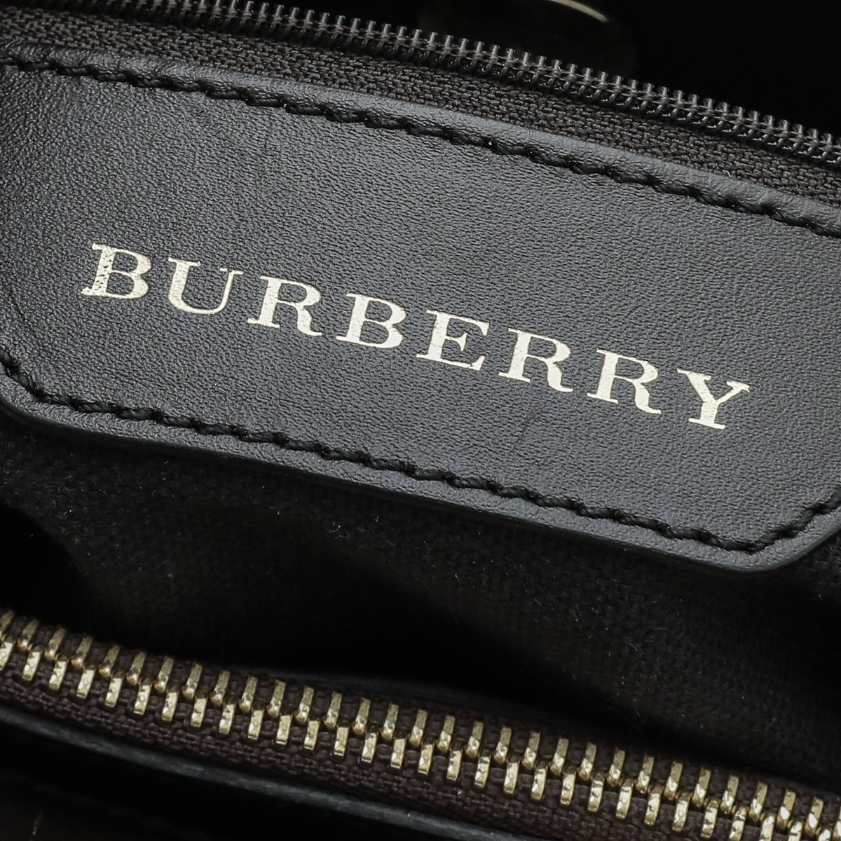 Burberry Chocolate Haymarket Check Hepburn Small Bag – THE CLOSET
