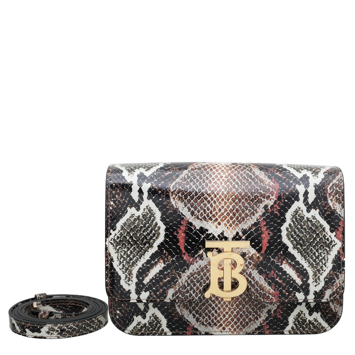 Burberry Cocoa Python Print TB Flap Bag – THE CLOSET