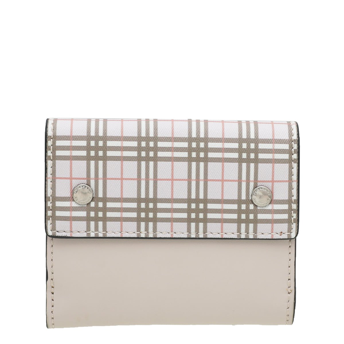Burberry Light Pink Check French Wallet – THE CLOSET