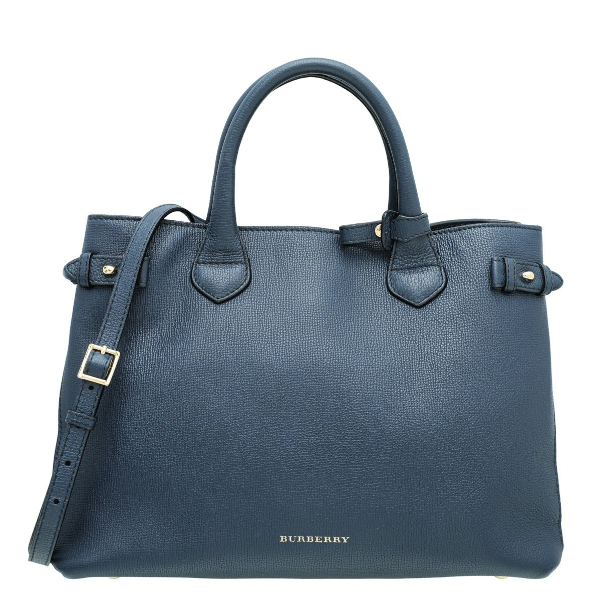 Burberry Navy Blue Banner Tote Medium Bag – THE CLOSET