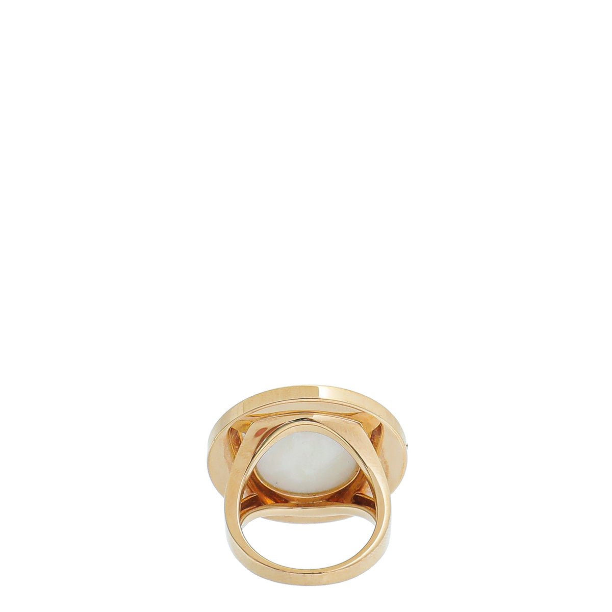 Bvlgari 18K Rose Gold Bvlgari MOP Ring 52 – THE CLOSET