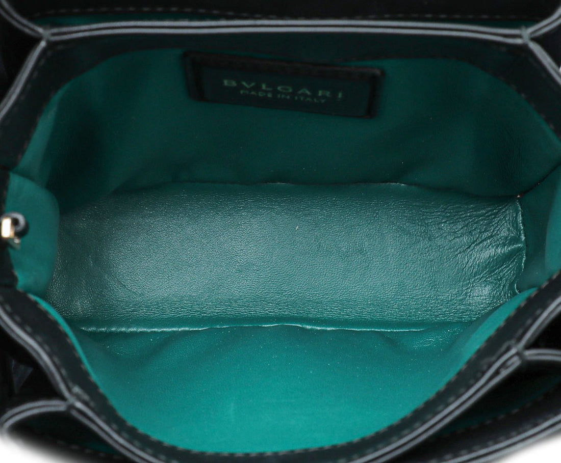 Bvlgari Black Serpenti Viper Mini Top Handle Chain Bag – THE CLOSET