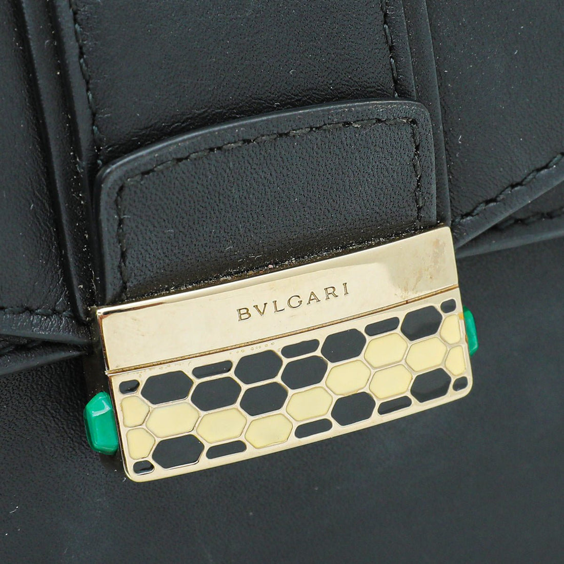 Bvlgari Black Serpenti Viper Mini Top Handle Chain Bag – THE CLOSET