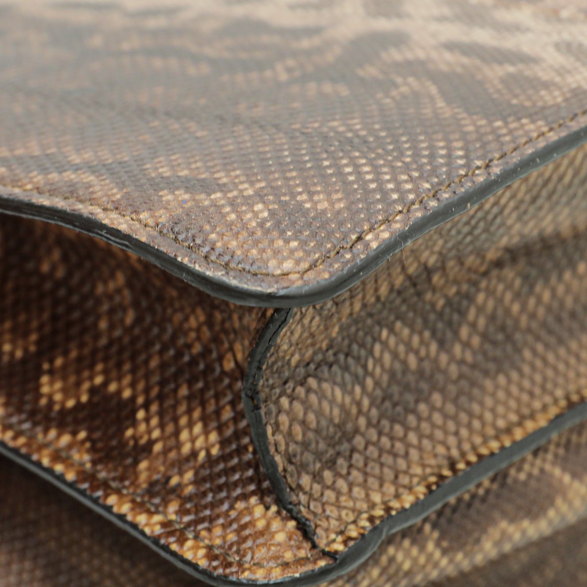 Bvlgari Brown Karung Skin Serpenti Forever Large Bag – THE CLOSET