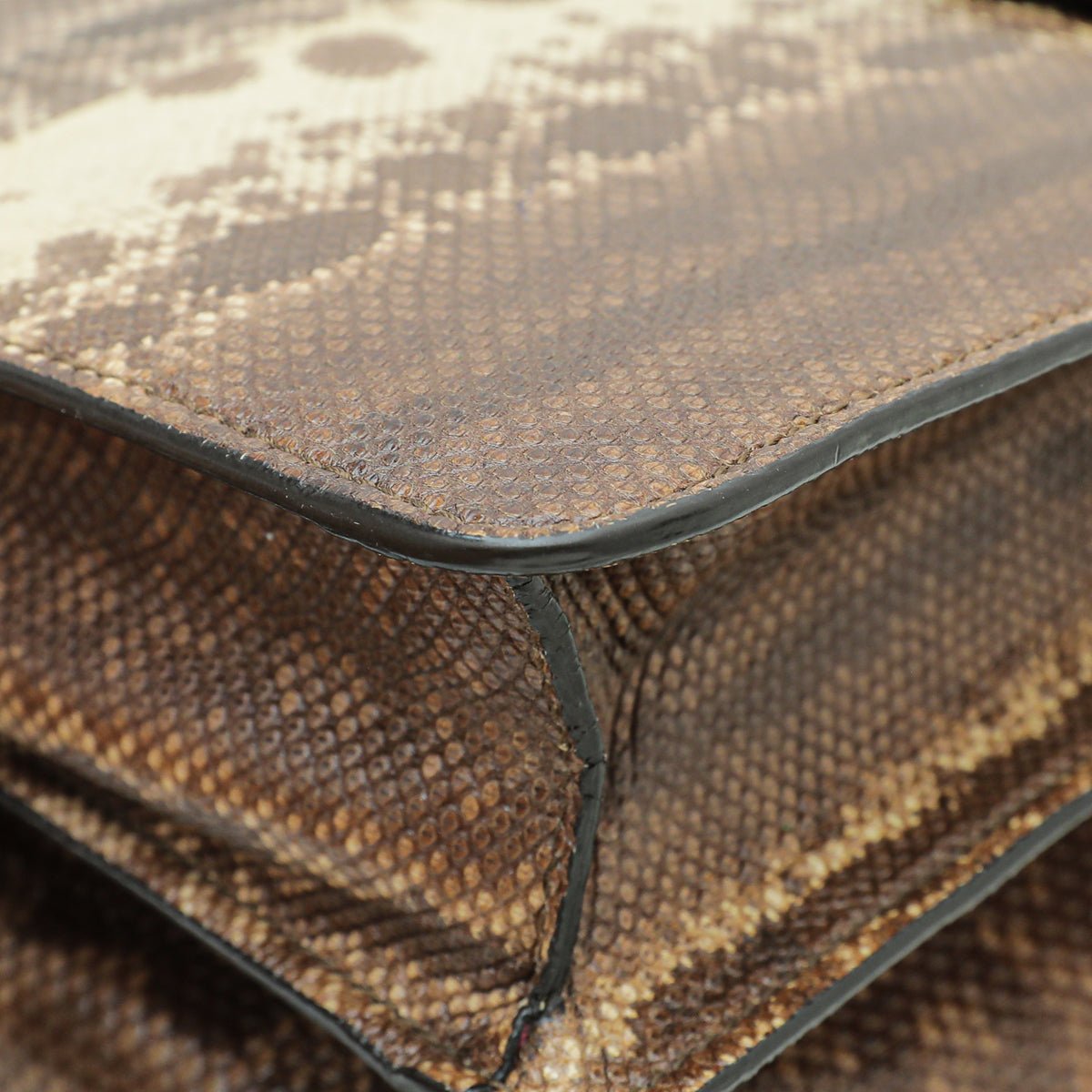 Bvlgari Brown Karung Skin Serpenti Forever Large Bag – THE CLOSET