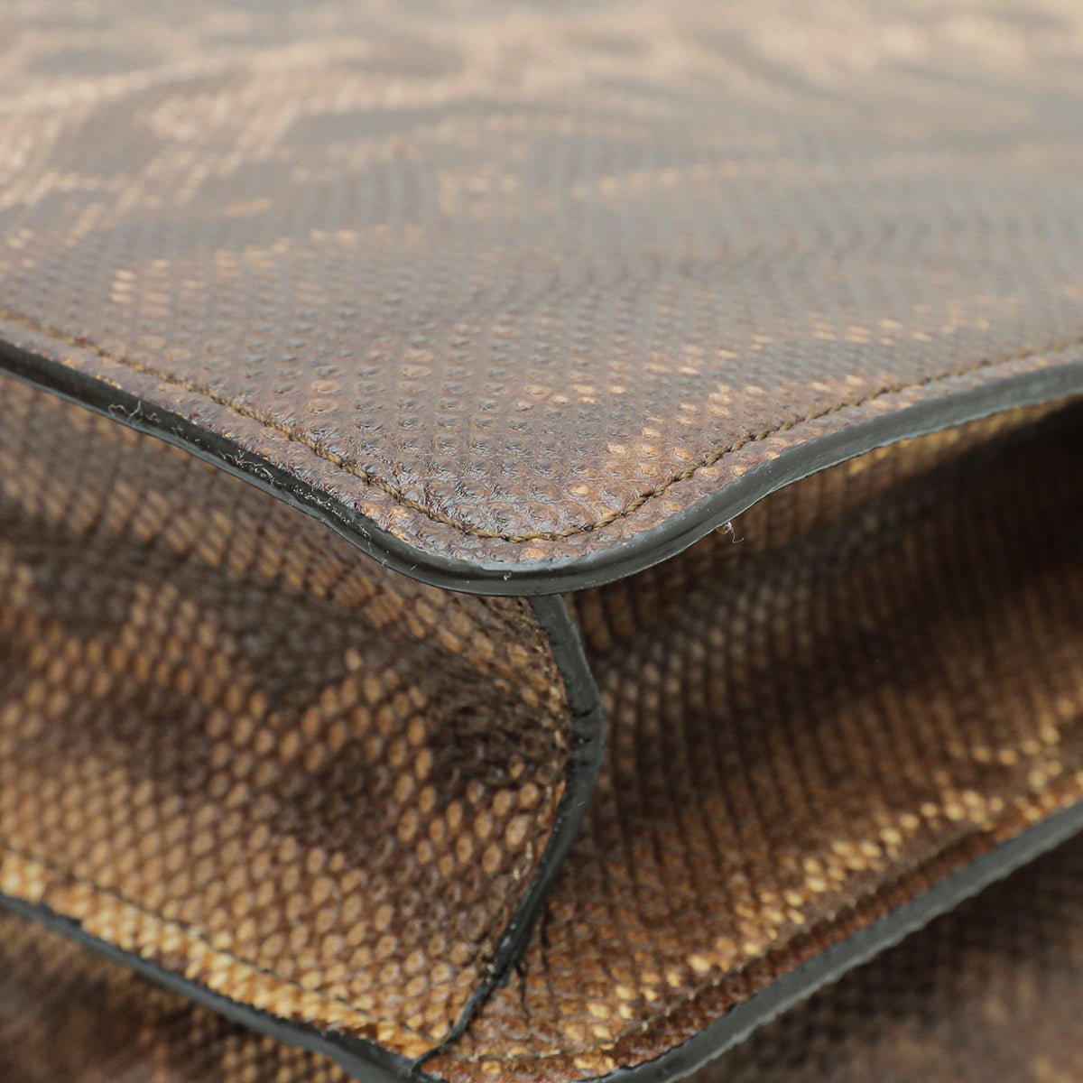 Bvlgari Brown Karung Skin Serpenti Forever Large Bag – THE CLOSET