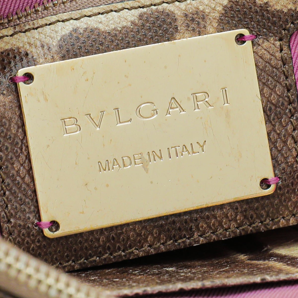 Bvlgari Brown Karung Skin Serpenti Forever Large Bag – THE CLOSET