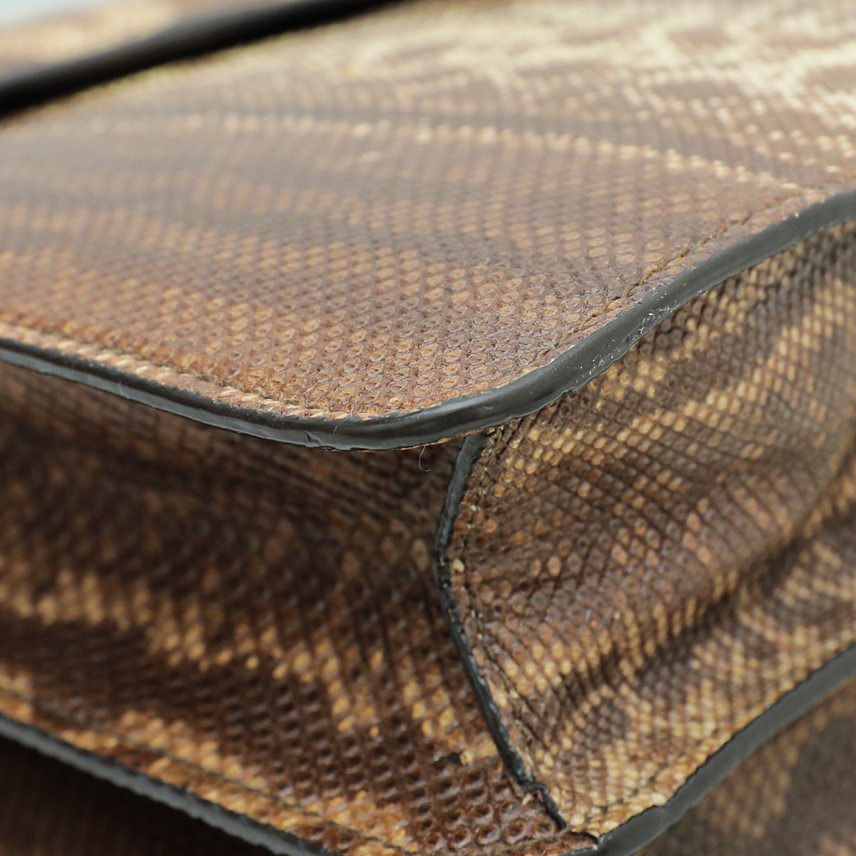 Bvlgari Brown Karung Skin Serpenti Forever Large Bag – THE CLOSET