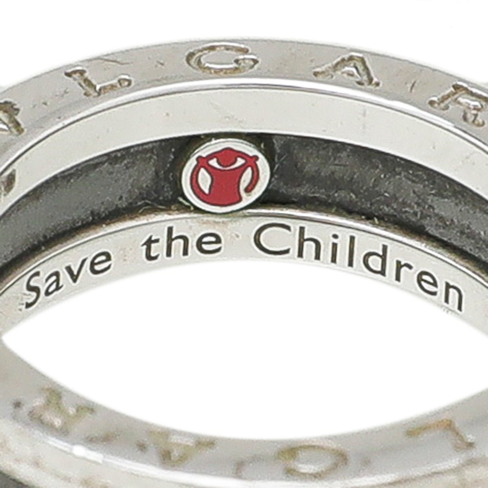 Bvlgari Silver Black Ceramic Save The Children Ring 54 – THE CLOSET