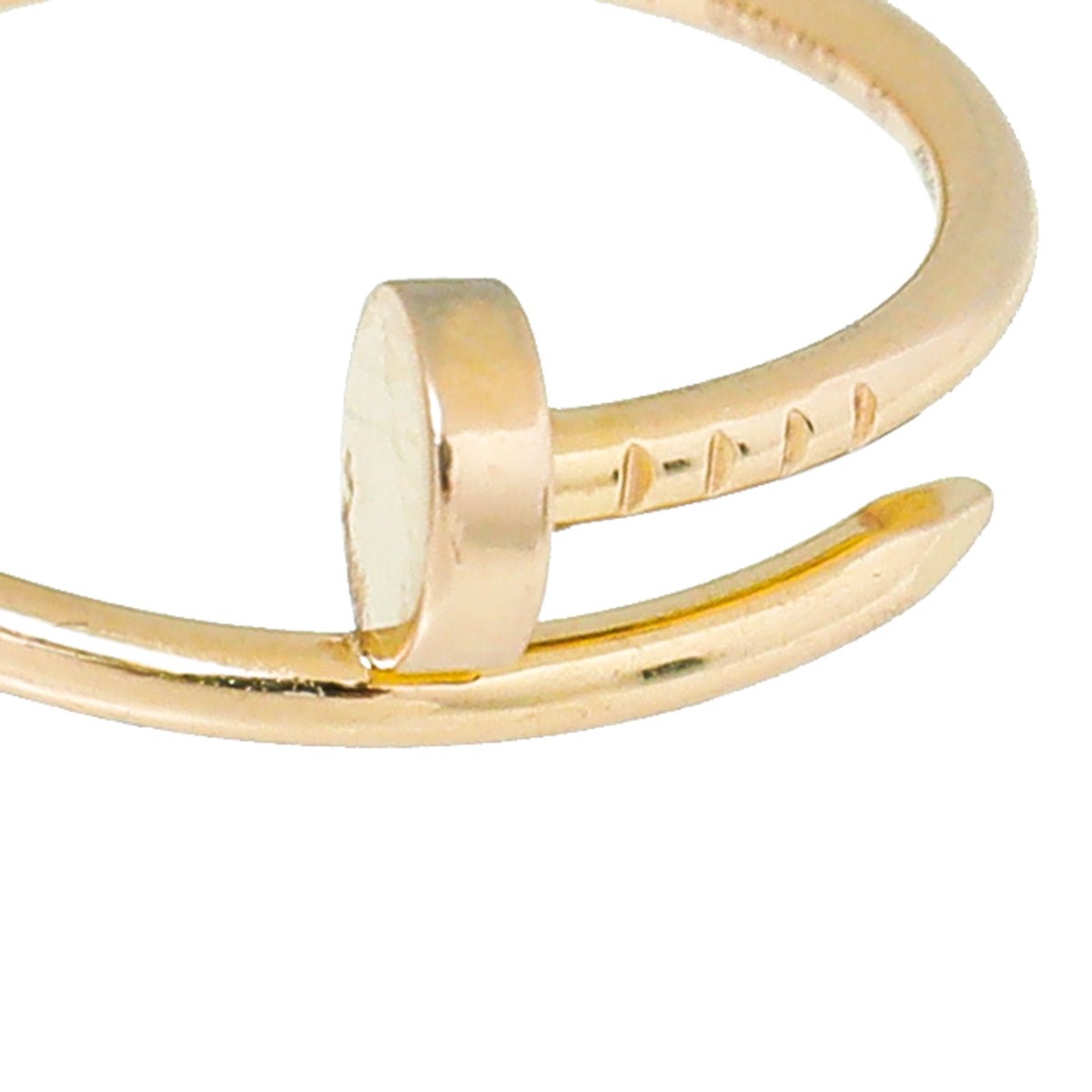 Cartier 18K Rose Gold Juste Un Clou Small Model Ring 59 – THE CLOSET