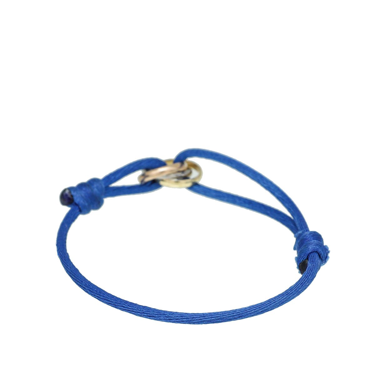 Cartier 18K Tricolor Gold Blue Trinity Bracelet – THE CLOSET
