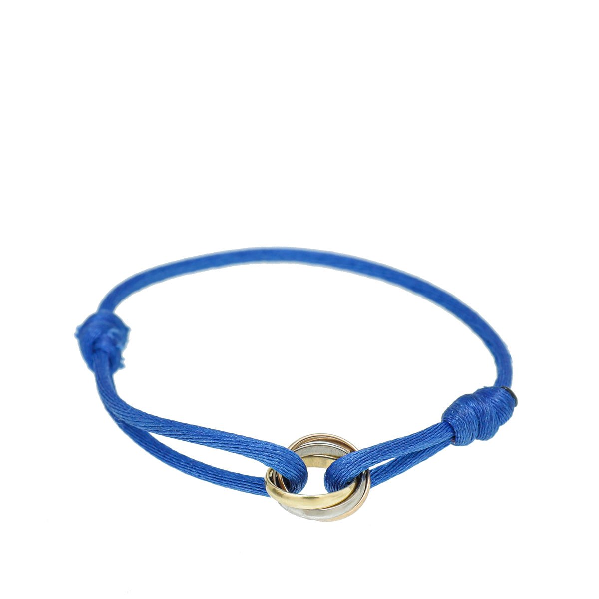 Cartier 18K Tricolor Gold Blue Trinity Bracelet – THE CLOSET
