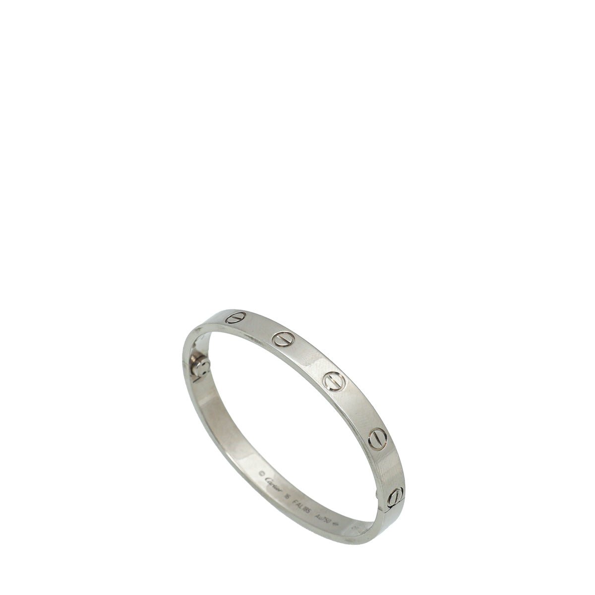 Cartier 18K White Gold Love Bracelet 16 – THE CLOSET