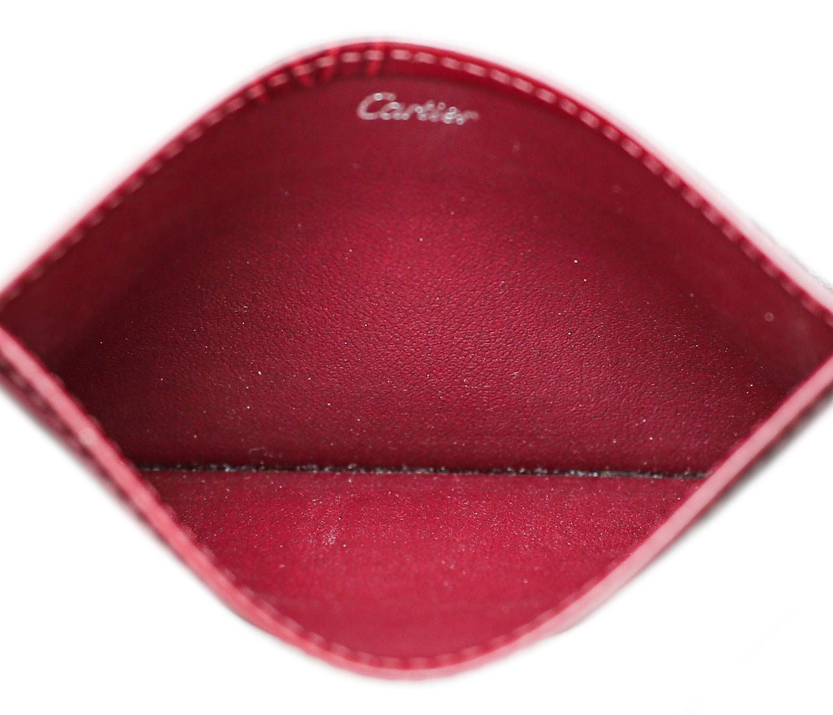 Cartier Burgundy Happy Birthday Single Card Holder – THE CLOSET