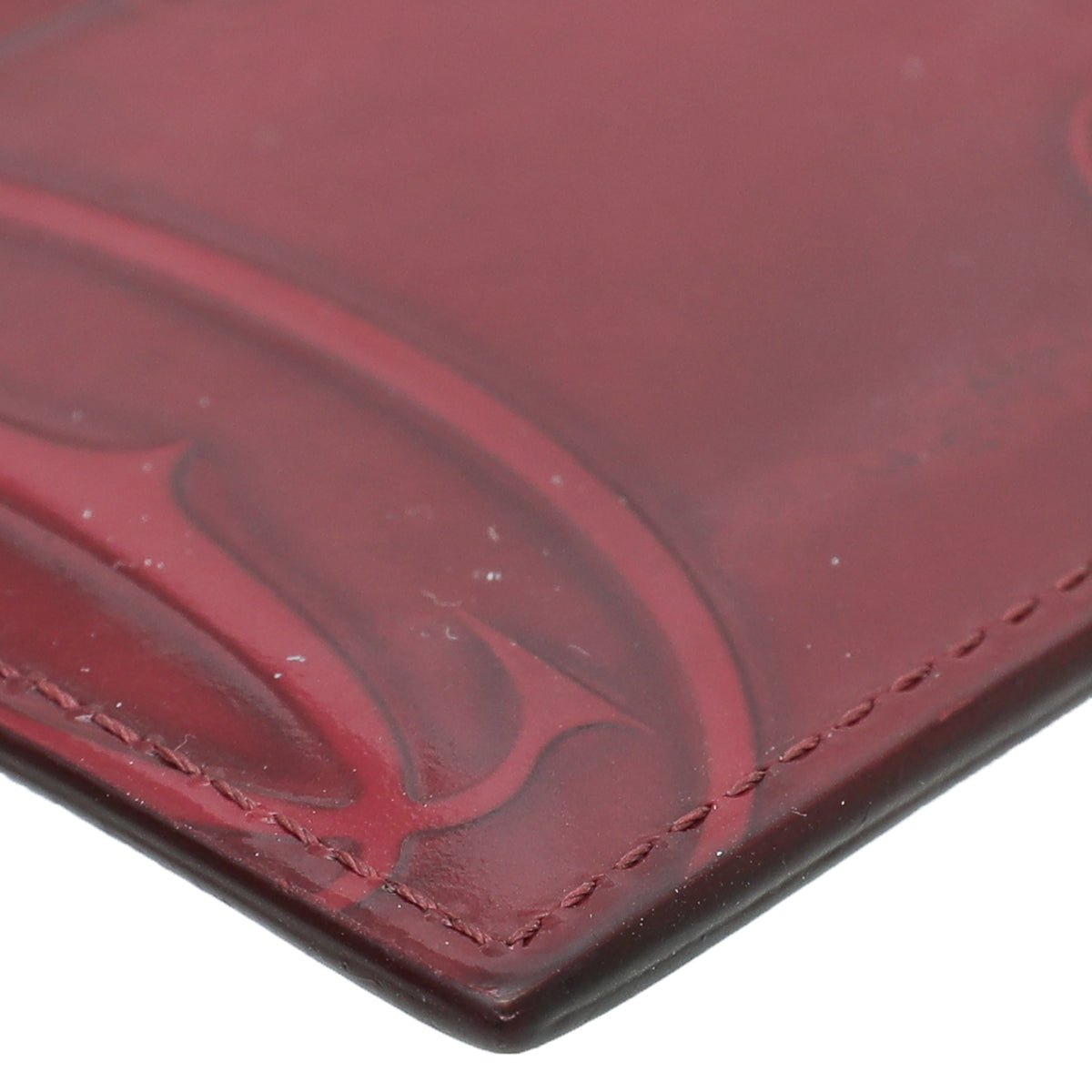 Cartier Burgundy Happy Birthday Single Card Holder – THE CLOSET
