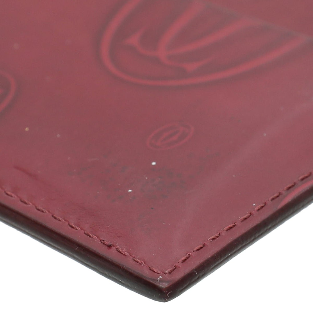 Cartier Burgundy Happy Birthday Single Card Holder – THE CLOSET
