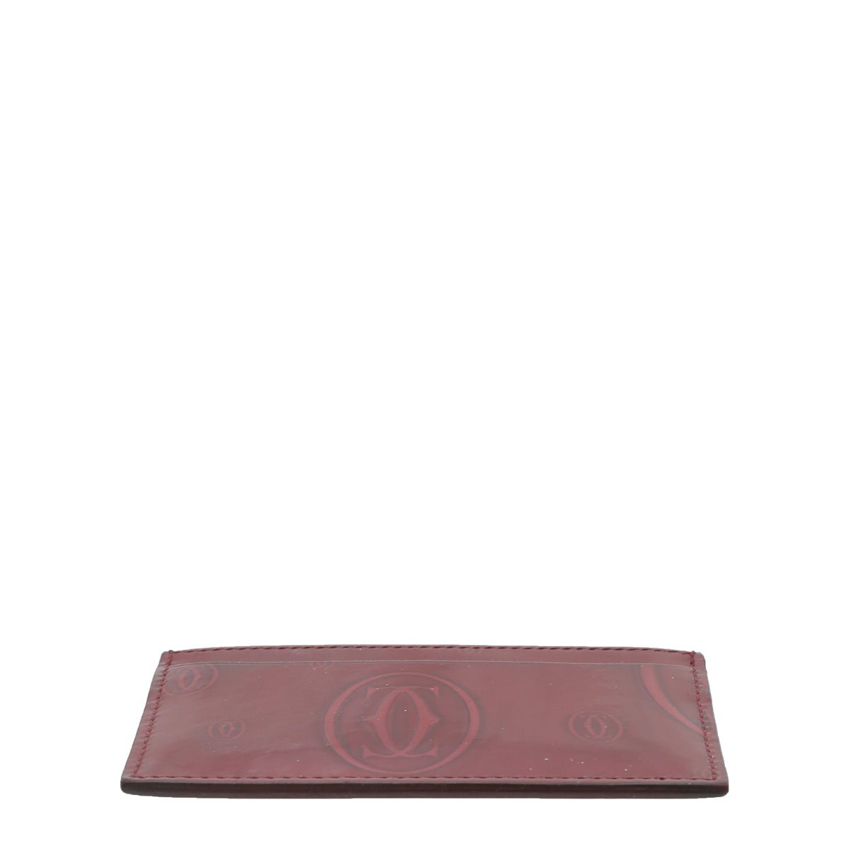 Cartier Burgundy Happy Birthday Single Card Holder – The Closet