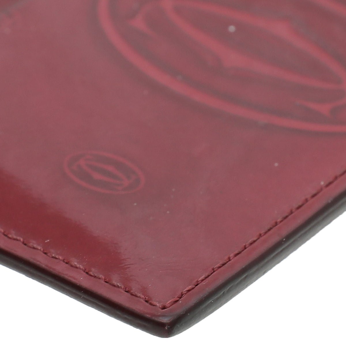 Cartier Burgundy Happy Birthday Single Card Holder – THE CLOSET