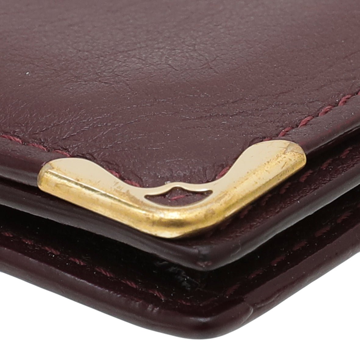 Cartier Burgundy Must De Cartier Business Card Holder – THE CLOSET