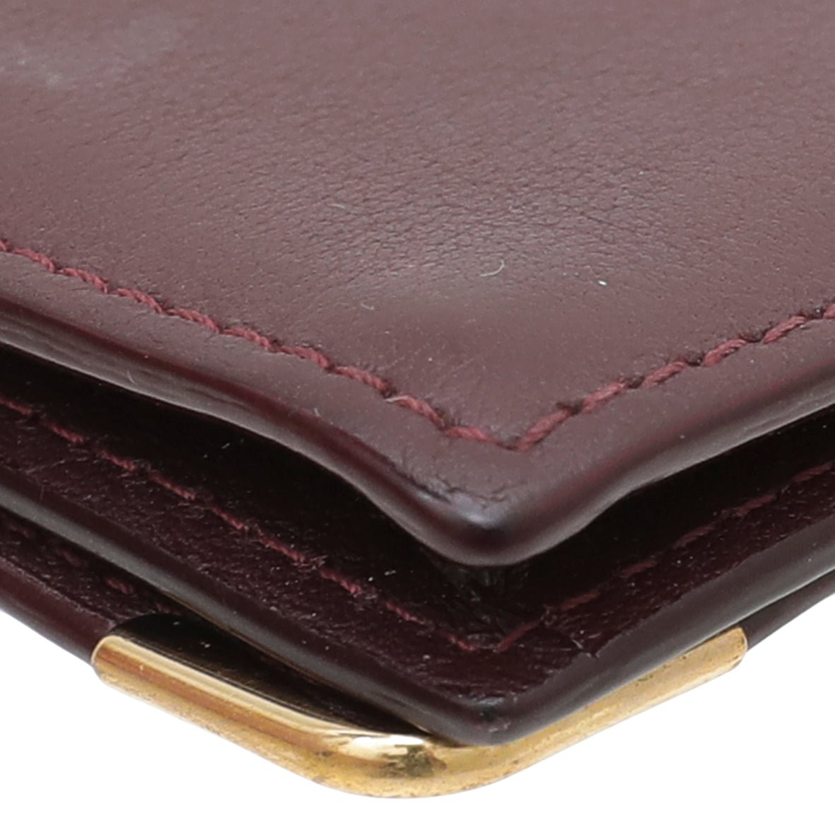 Cartier Burgundy Must De Cartier Business Card Holder – THE CLOSET