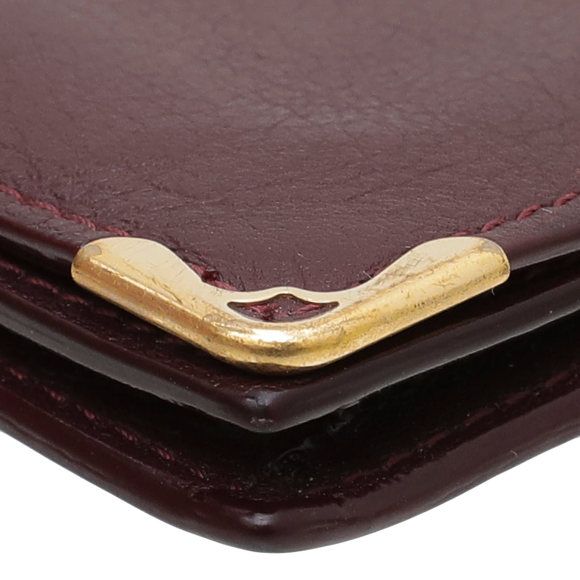 Cartier Burgundy Must De Cartier Business Card Holder – THE CLOSET