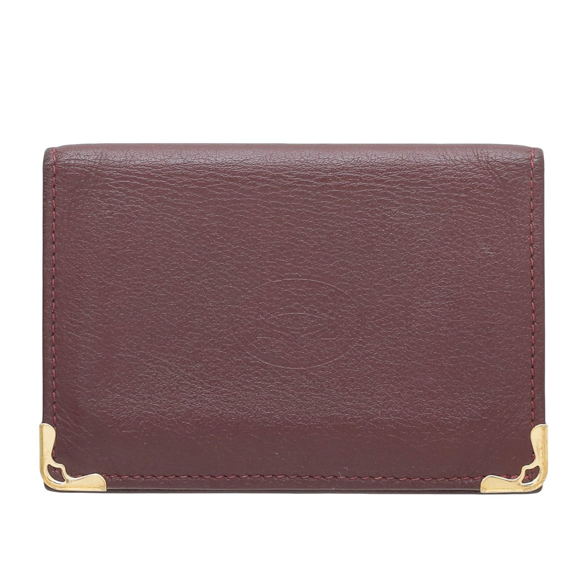 Cartier Burgundy Must De Cartier Business Card Holder – THE CLOSET