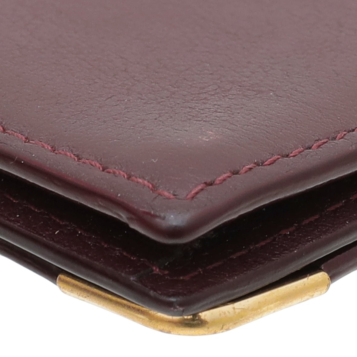 Cartier Burgundy Must De Cartier Business Card Holder – THE CLOSET