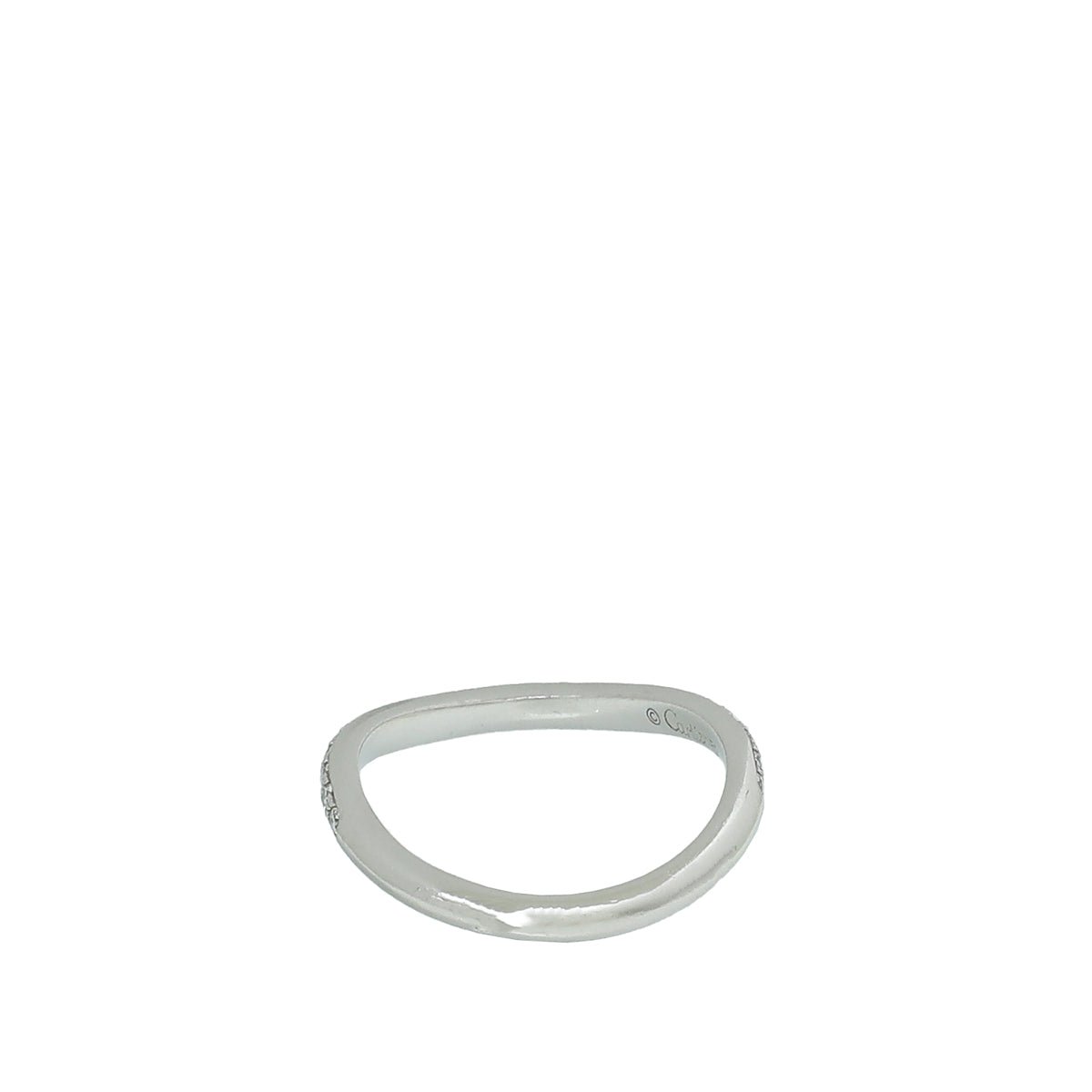Cartier Diamond Platinum Trinity Ruban Wedding Band Ring 53 – THE CLOSET