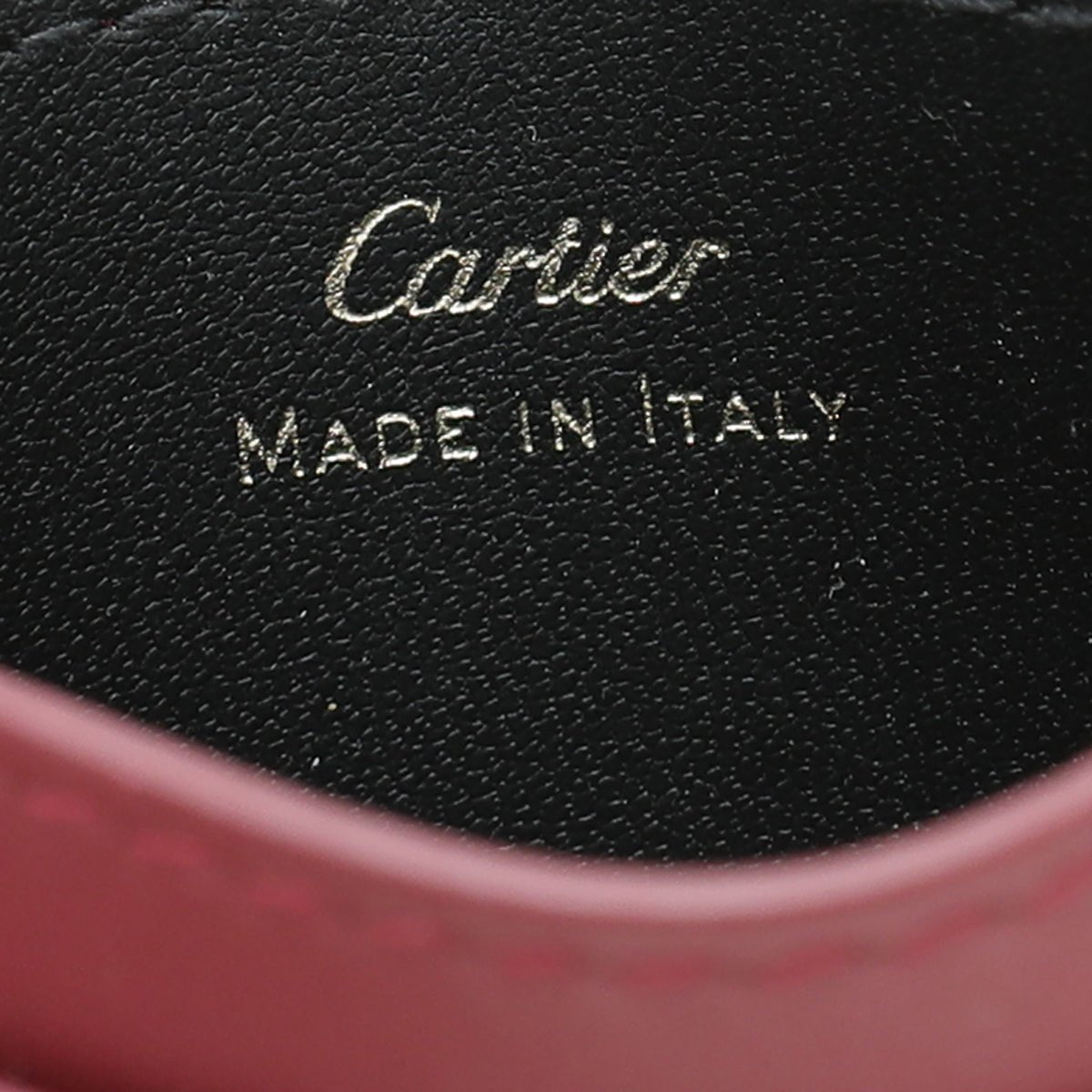 Cartier Spinal Red Guirlande De Cartier Card Holder W/ SSH Initial ...