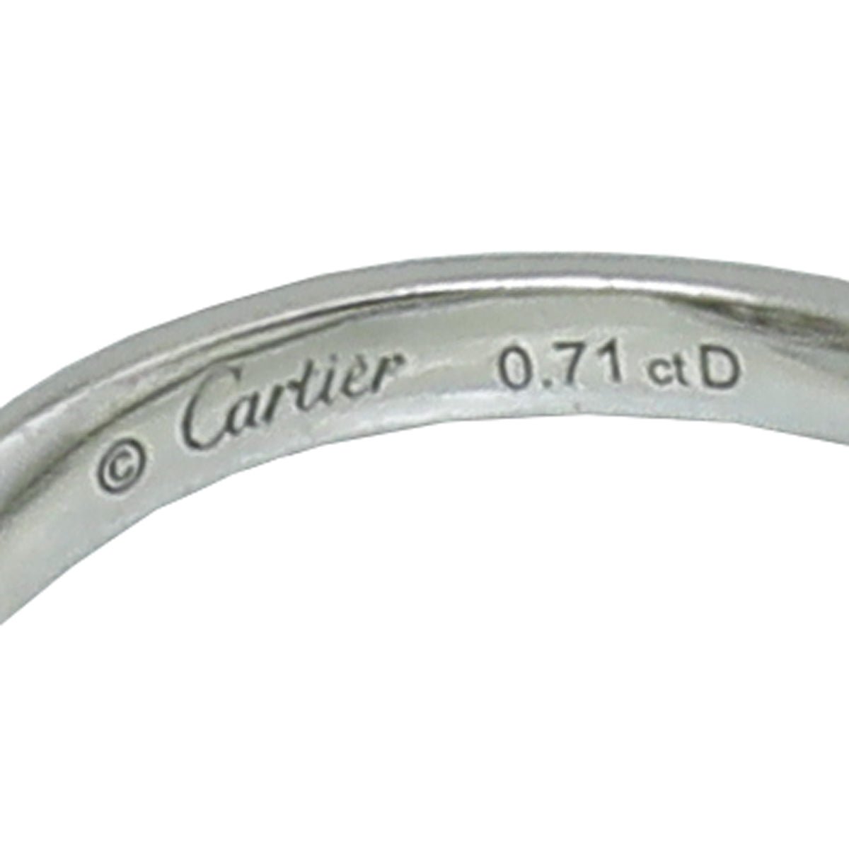 Cartier Trinity Ruban Platinum Solitaire Ring 53 – THE CLOSET