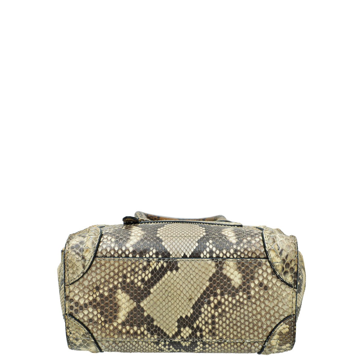 Celine Natural Beige Full Python Nano Luggage Bag – THE CLOSET