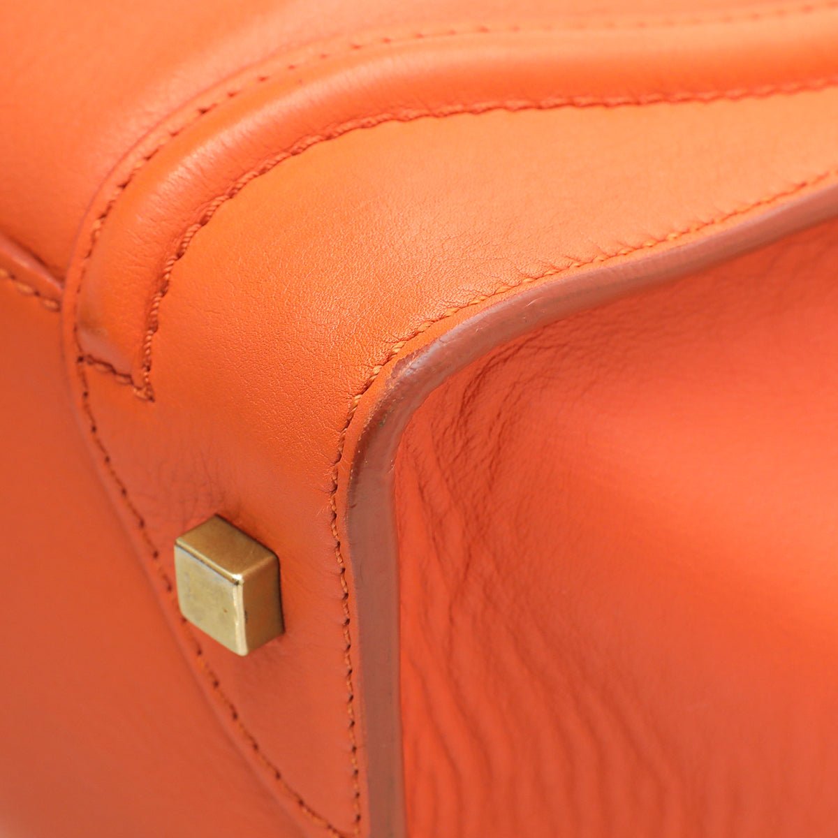 Celine Orange Mini Luggage Bag – THE CLOSET