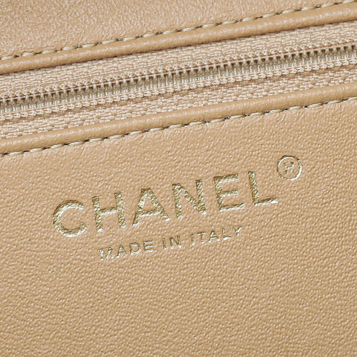 Chanel Beige CC Filigree Vanity Case Large Bag – THE CLOSET