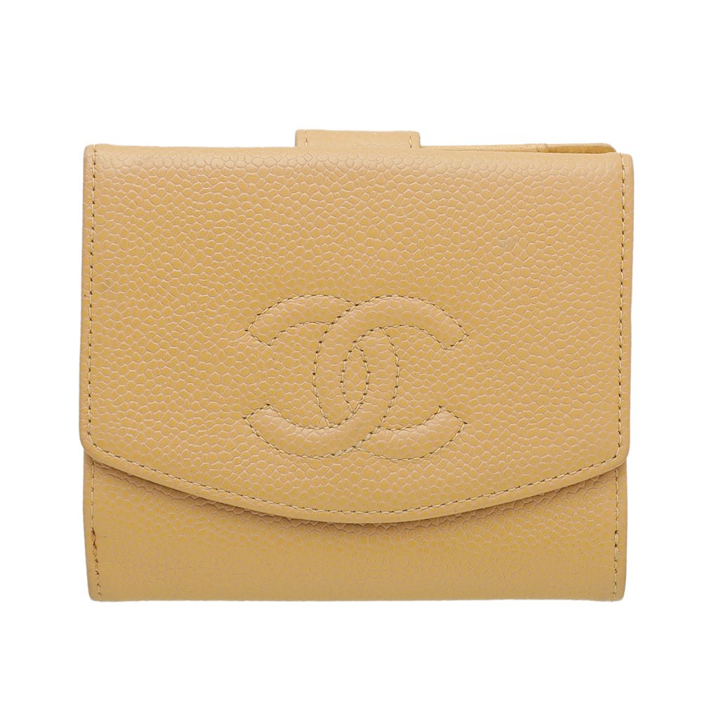 Chanel Beige CC Timeless Small French Wallet – THE CLOSET