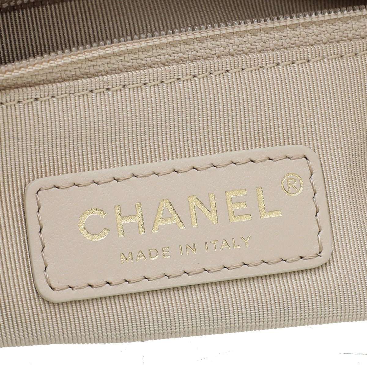 Chanel Beige Logo Enchained Flap Small Bag – THE CLOSET