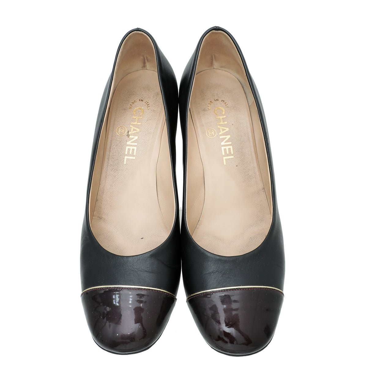 Chanel Bicolor CC Cap Toe Pump 38.5 – THE CLOSET