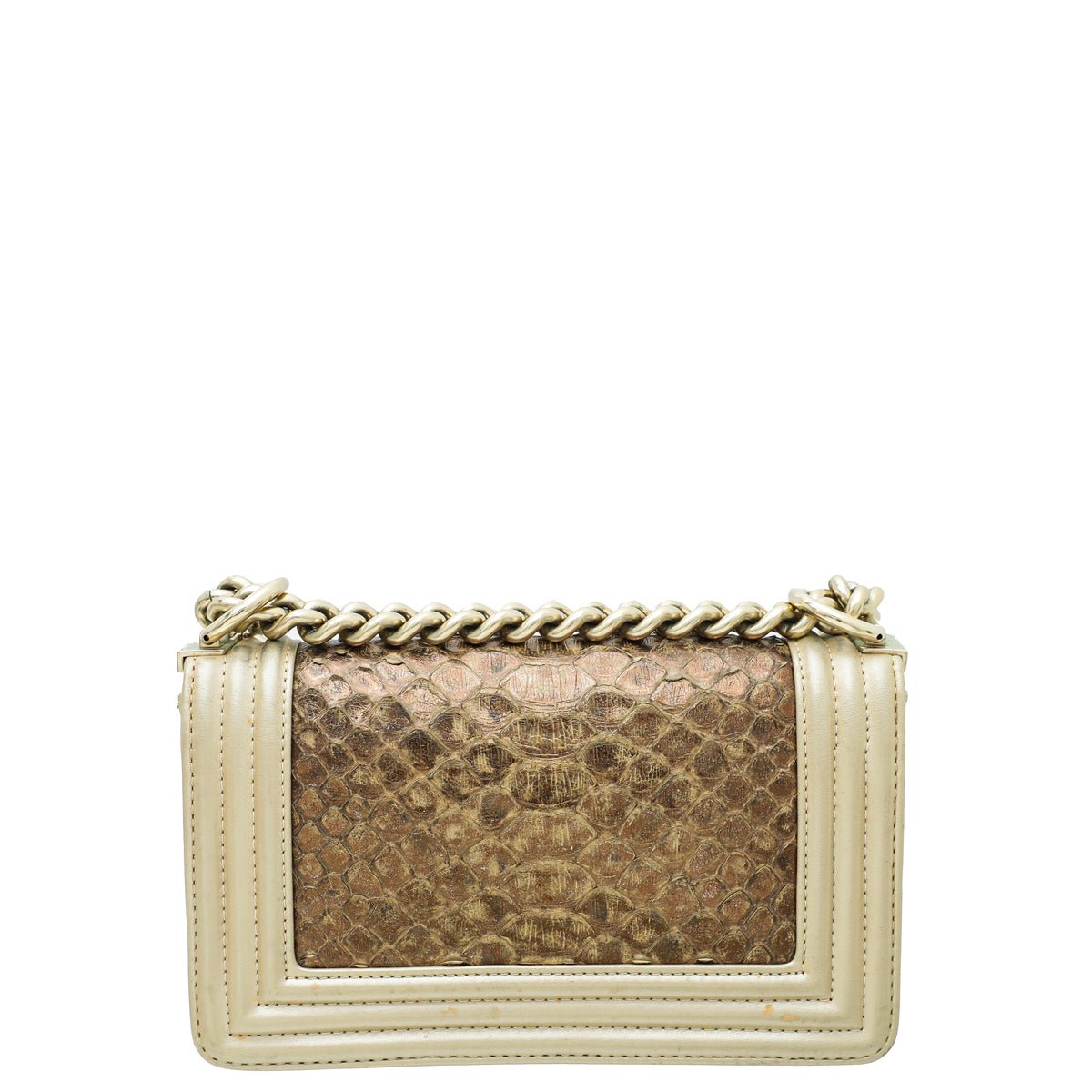 Chanel Bicolor Python Metiers D'Art Boy Flap Small Bag – THE CLOSET
