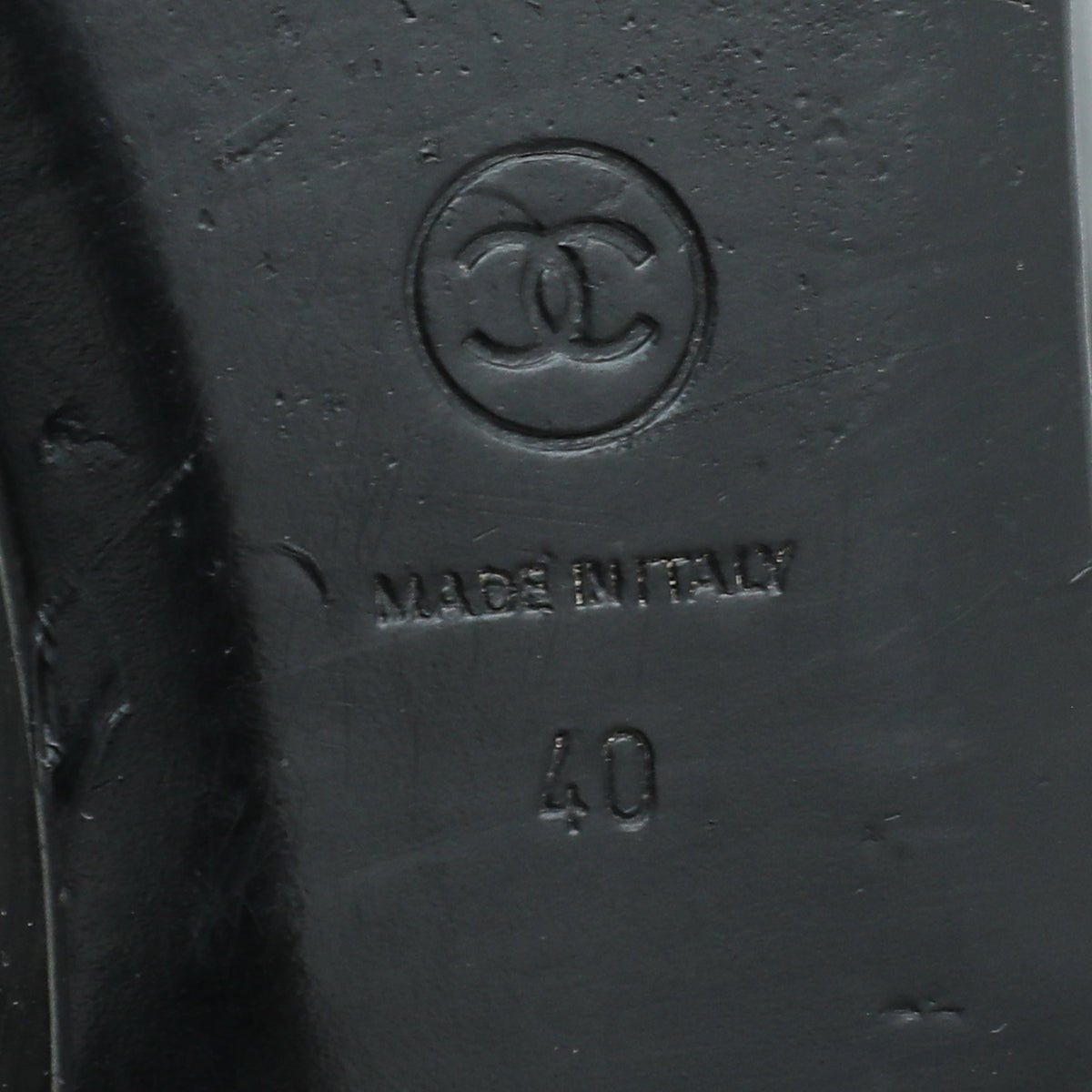 Chanel Black CC Cap Toe Ballerina Flats 40 – The Closet