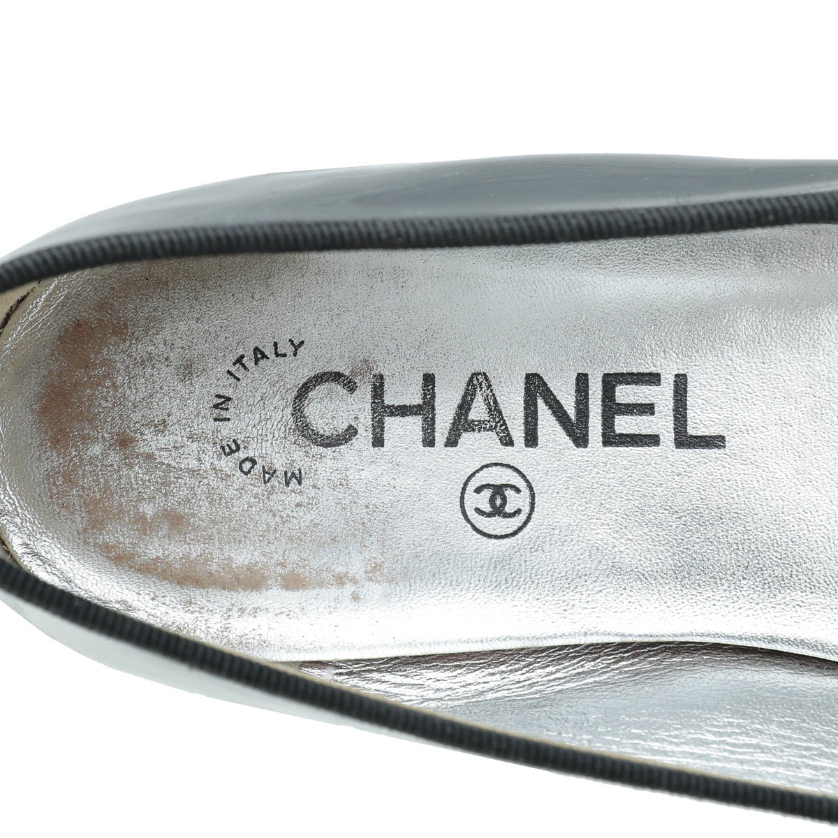 Chanel Black CC Cap Toe Ballerina Flats 40 – The Closet