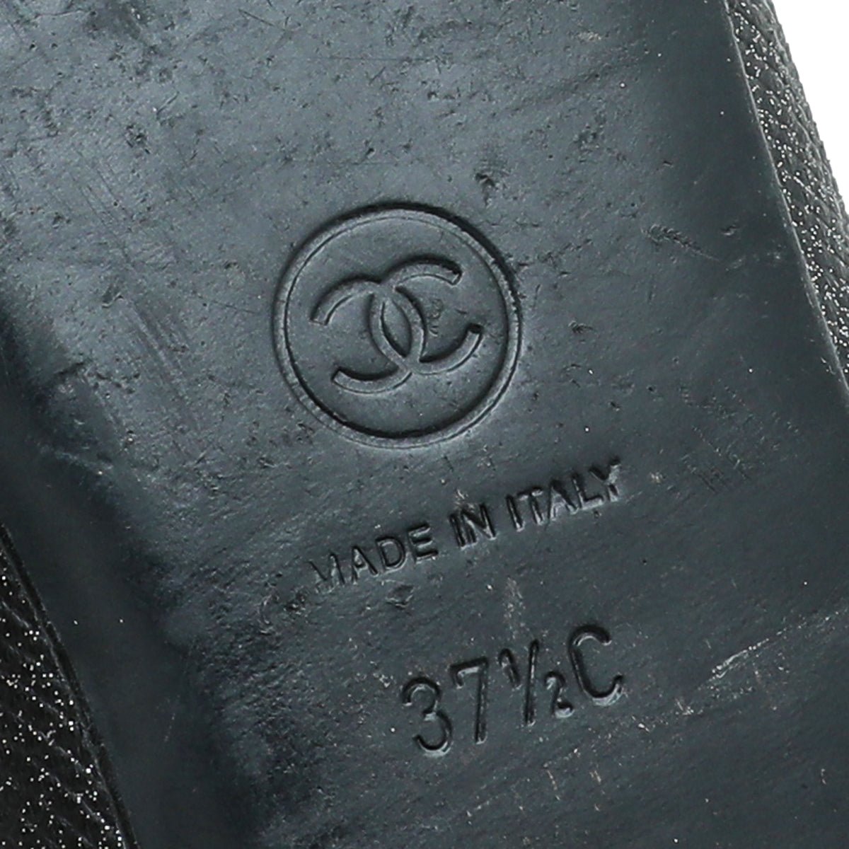 Chanel Black CC Cap Toe Bow Flat Ballerina 37.5 – THE CLOSET