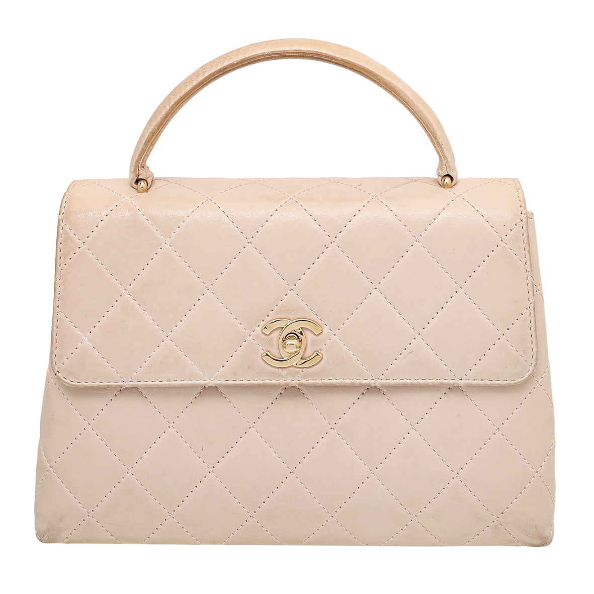 Chanel CC kelly top handle small beige – THE CLOSET