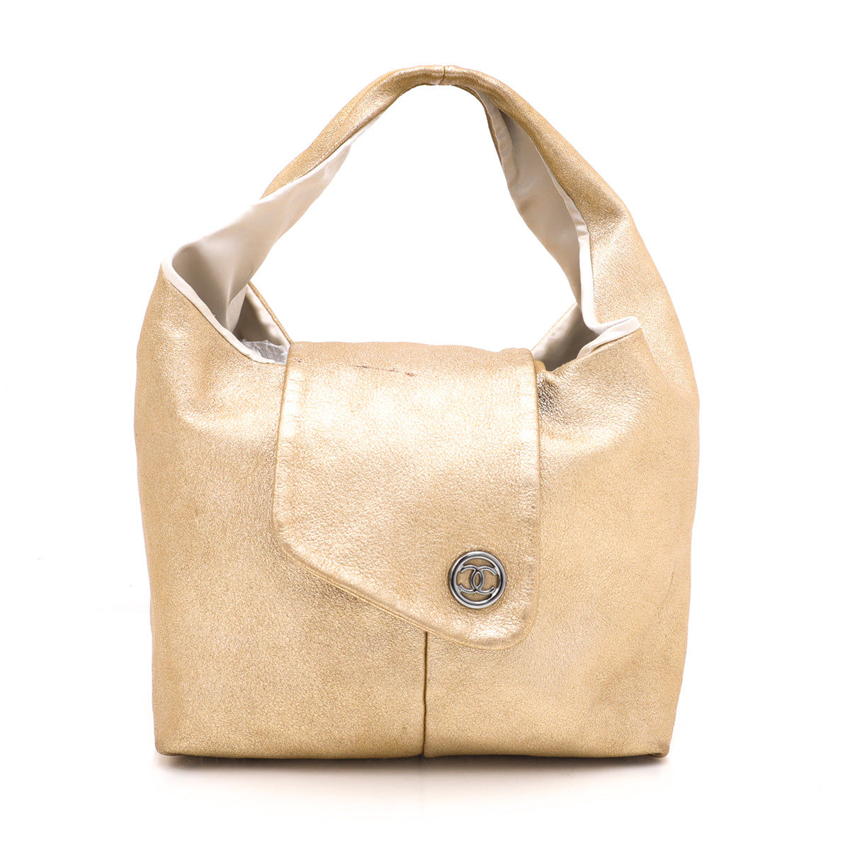 Chanel Metallic Gold CC Hobo Bag – THE CLOSET
