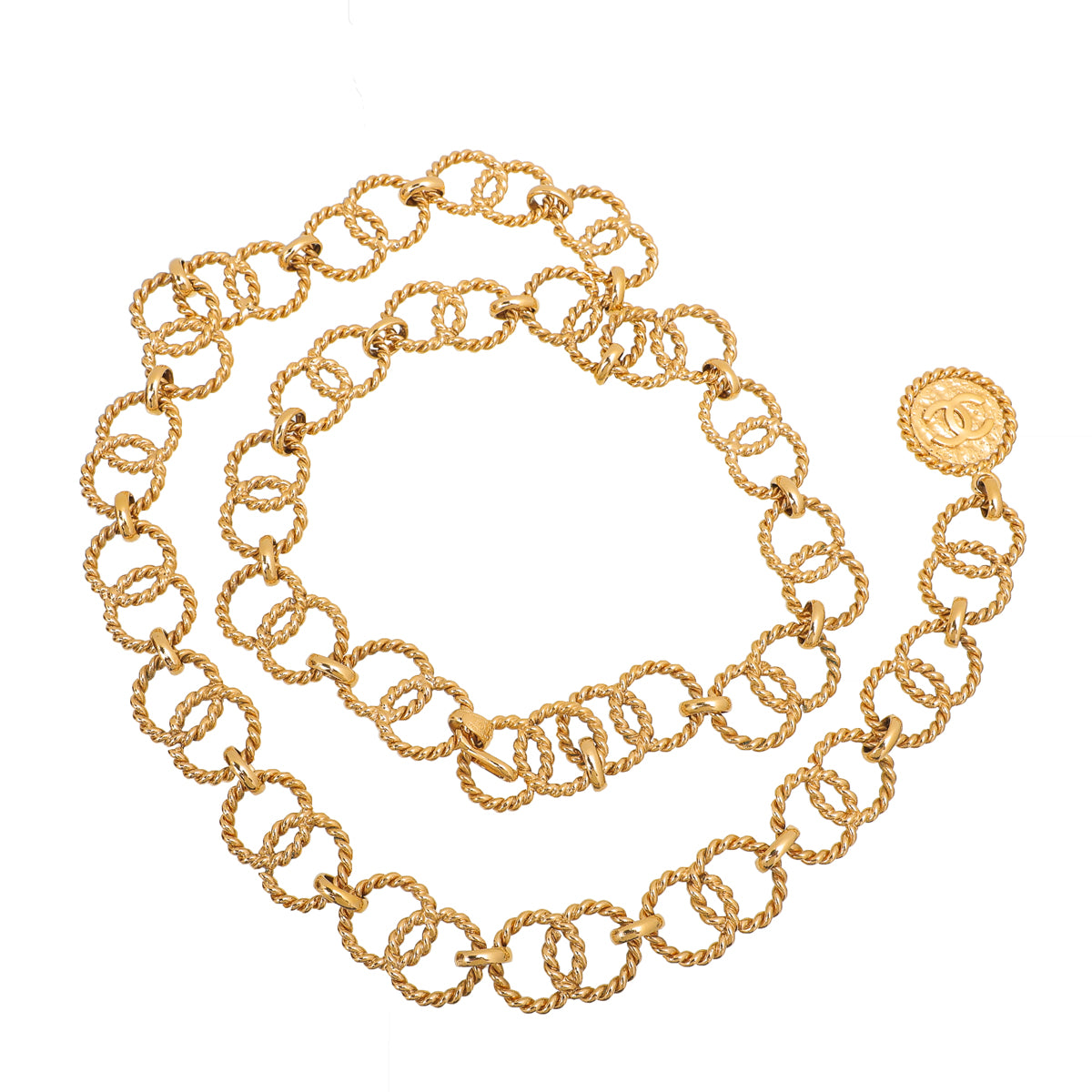 Chanel Chain CC Medallion Chain Links Belt – THE CLOSET
