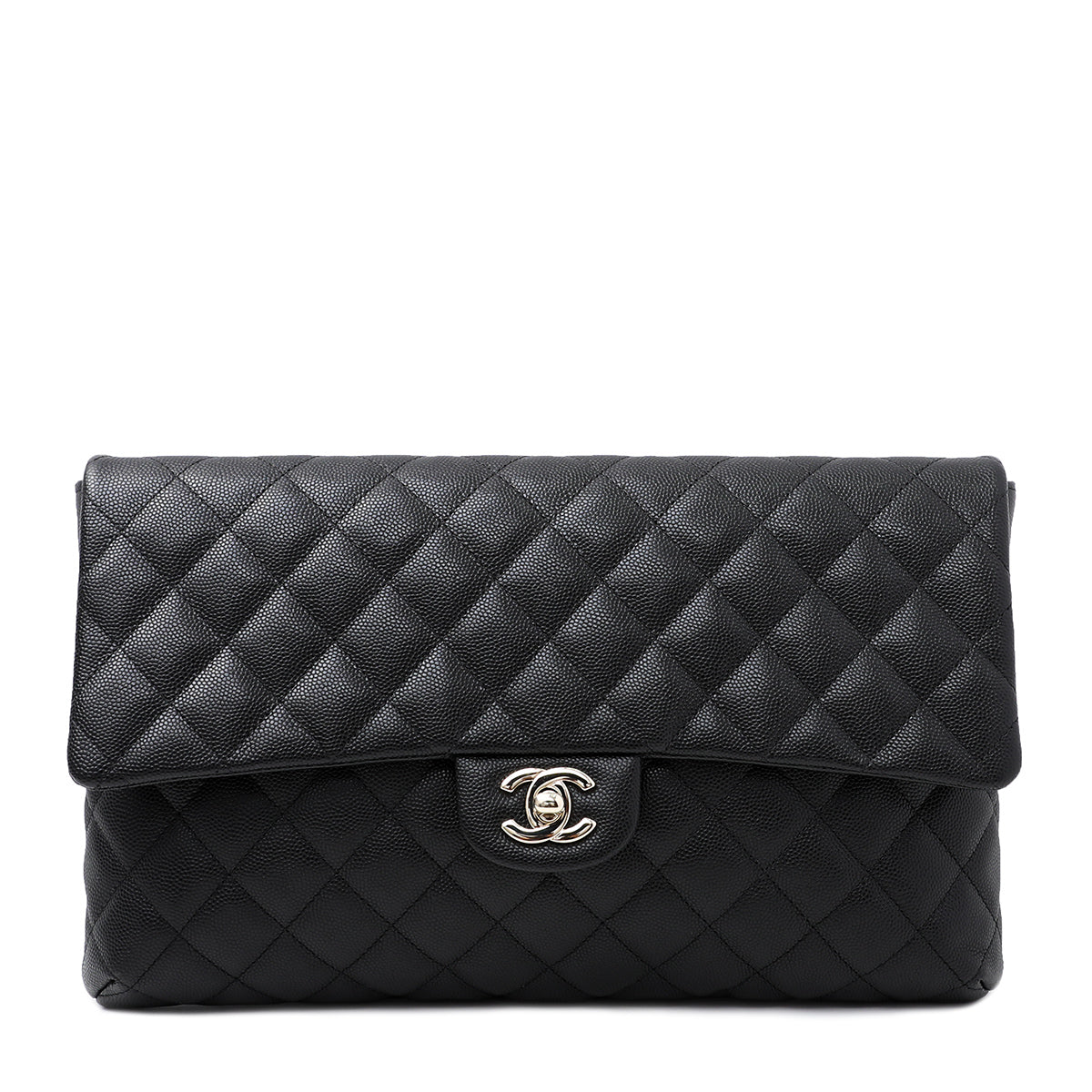 Chanel Black Classic Flap Clutch Bag – THE CLOSET