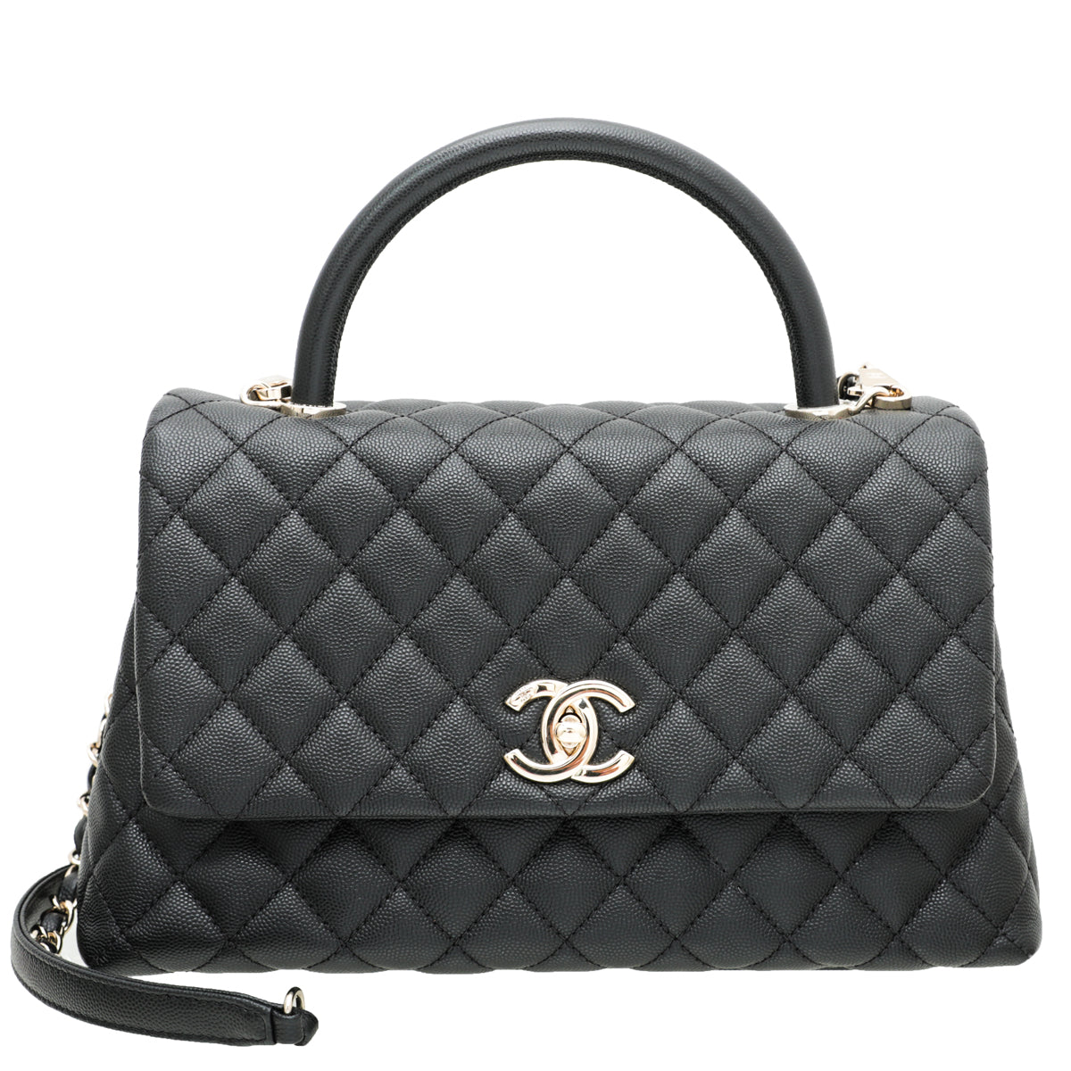 Chanel Black Coco Handle Small Bag – THE CLOSET