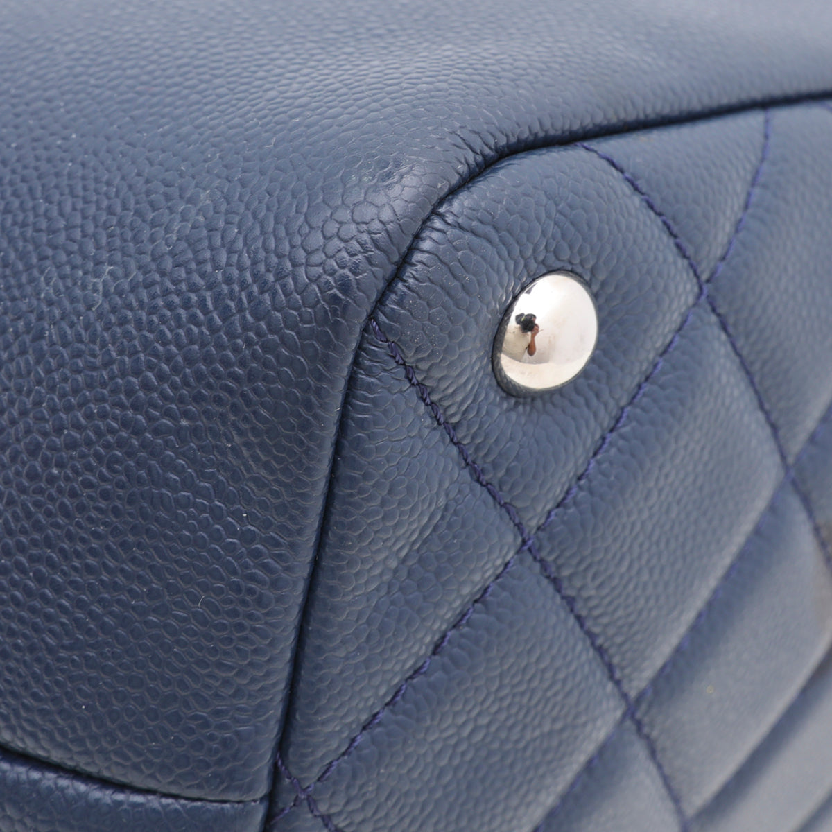 Chanel Navy Blue GST Timeless Shopping Bag – THE CLOSET