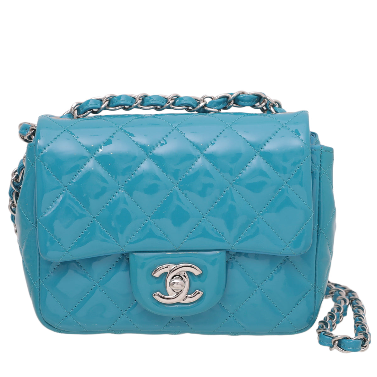 Chanel Sky Blue Mini Classic Square Flap Bag – THE CLOSET