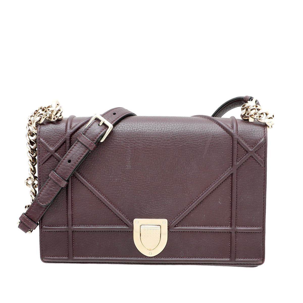 Christian Dior Burgundy Diorama Medium Bag – THE CLOSET