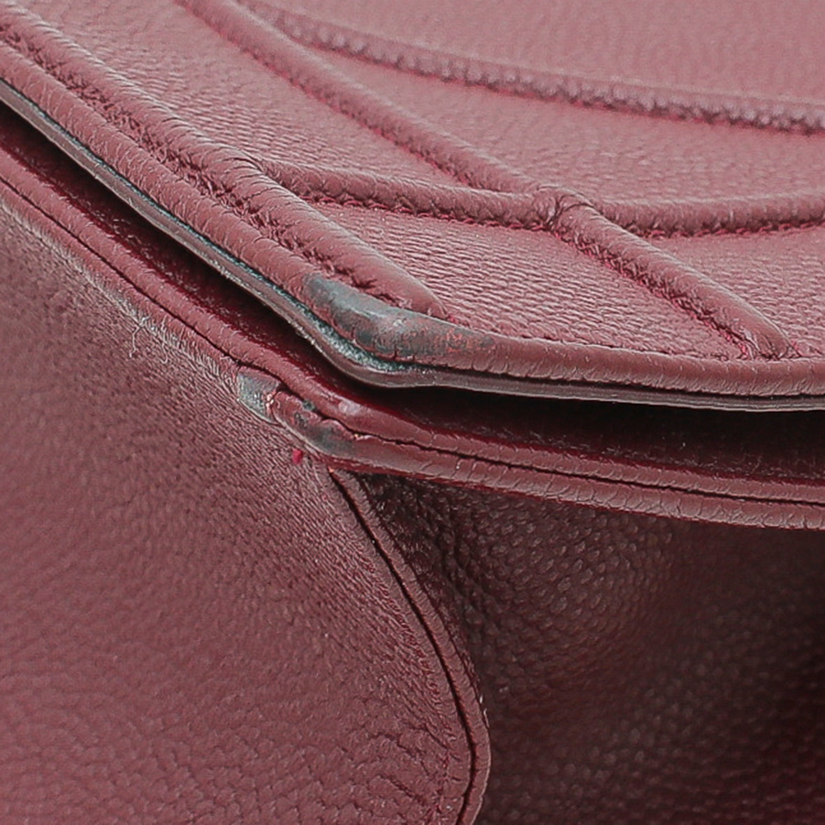 Christian Dior Burgundy Diorama Medium Flap Bag – The Closet